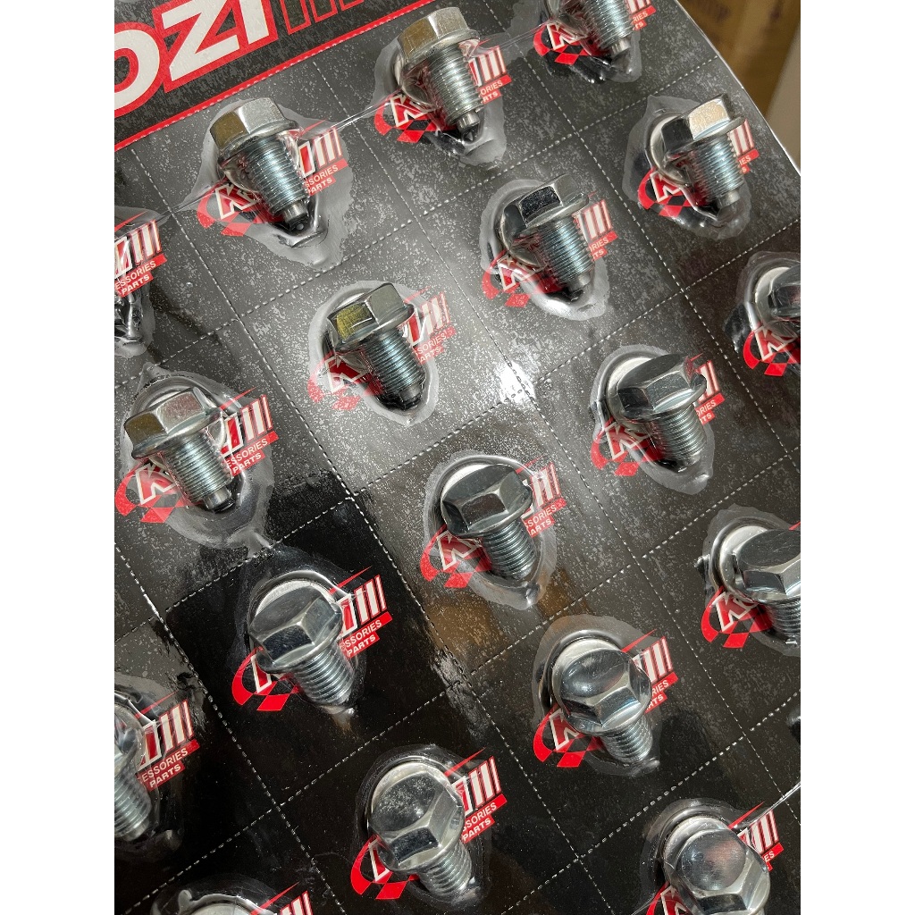 KOZI 1PCS MAGNET Engine Oil Screw Bolt Nut With Washer EX5 WAVE RS150 ...
