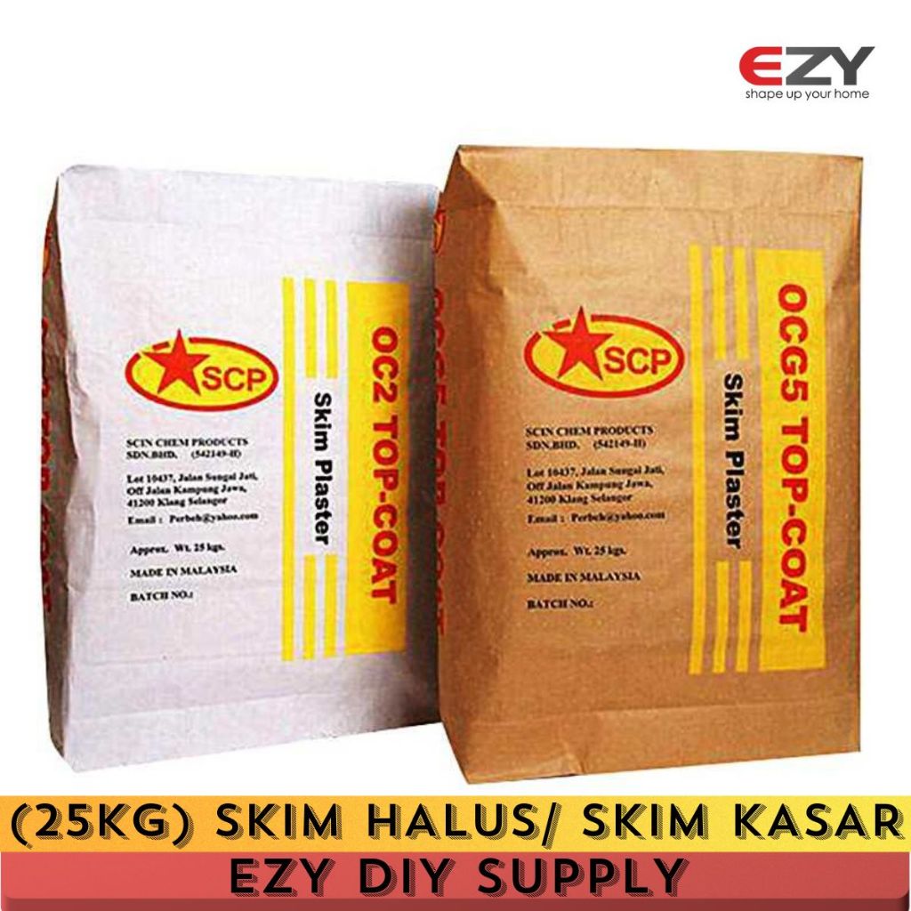 (25KG) CEMENT BASE/FINE COAT SKIM PLASTER/ SIMEN SKIM PLASTER KASAR ...