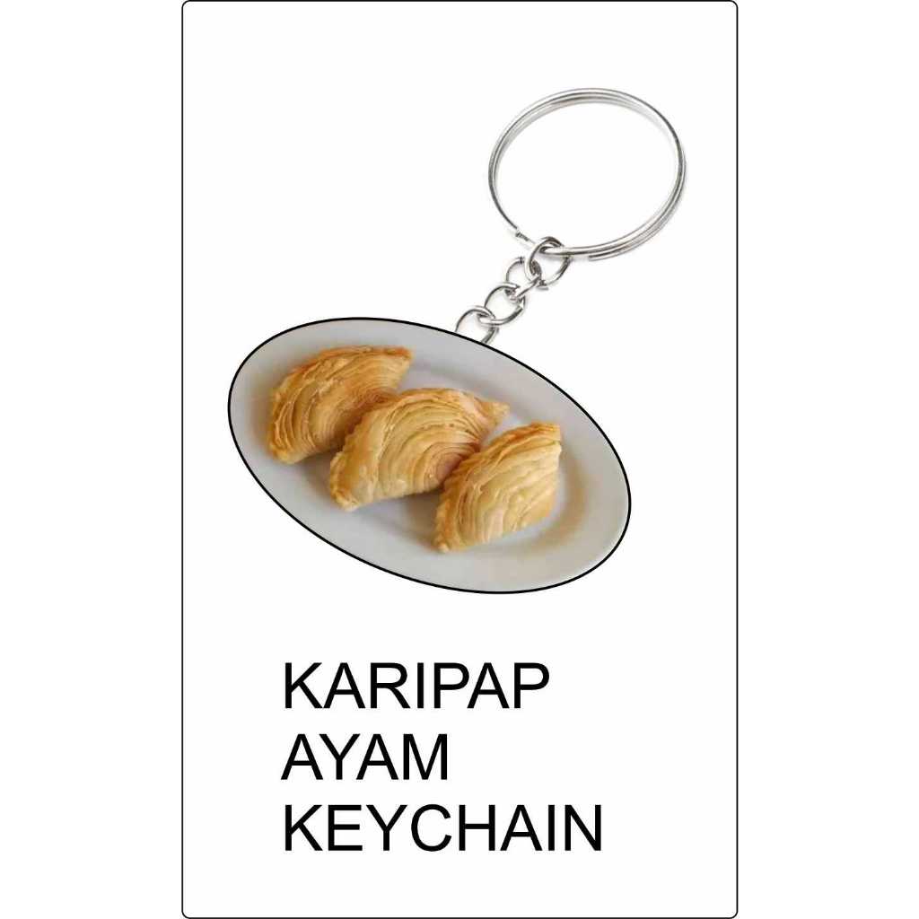 karipap ayam karipap kentang curry puff 2d keychain 2d key chain ...