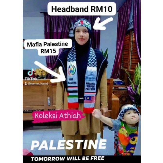 Mafla dan Headband Palestine - Save Palestine | Shopee Malaysia