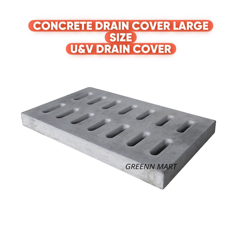 Concrete Slab Drain Cover Large Size / Penutup Longkang Konkrit / U & V ...