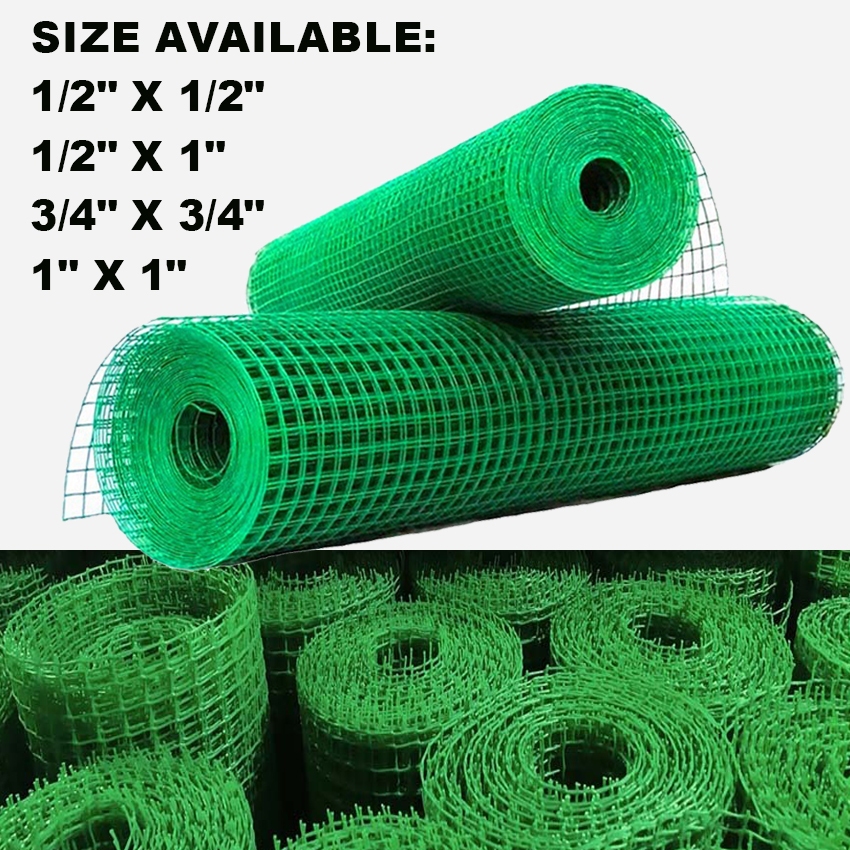 Green PVC Coated Wire Mesh Green Netting Dawai Getah Hijau Green PVC ...