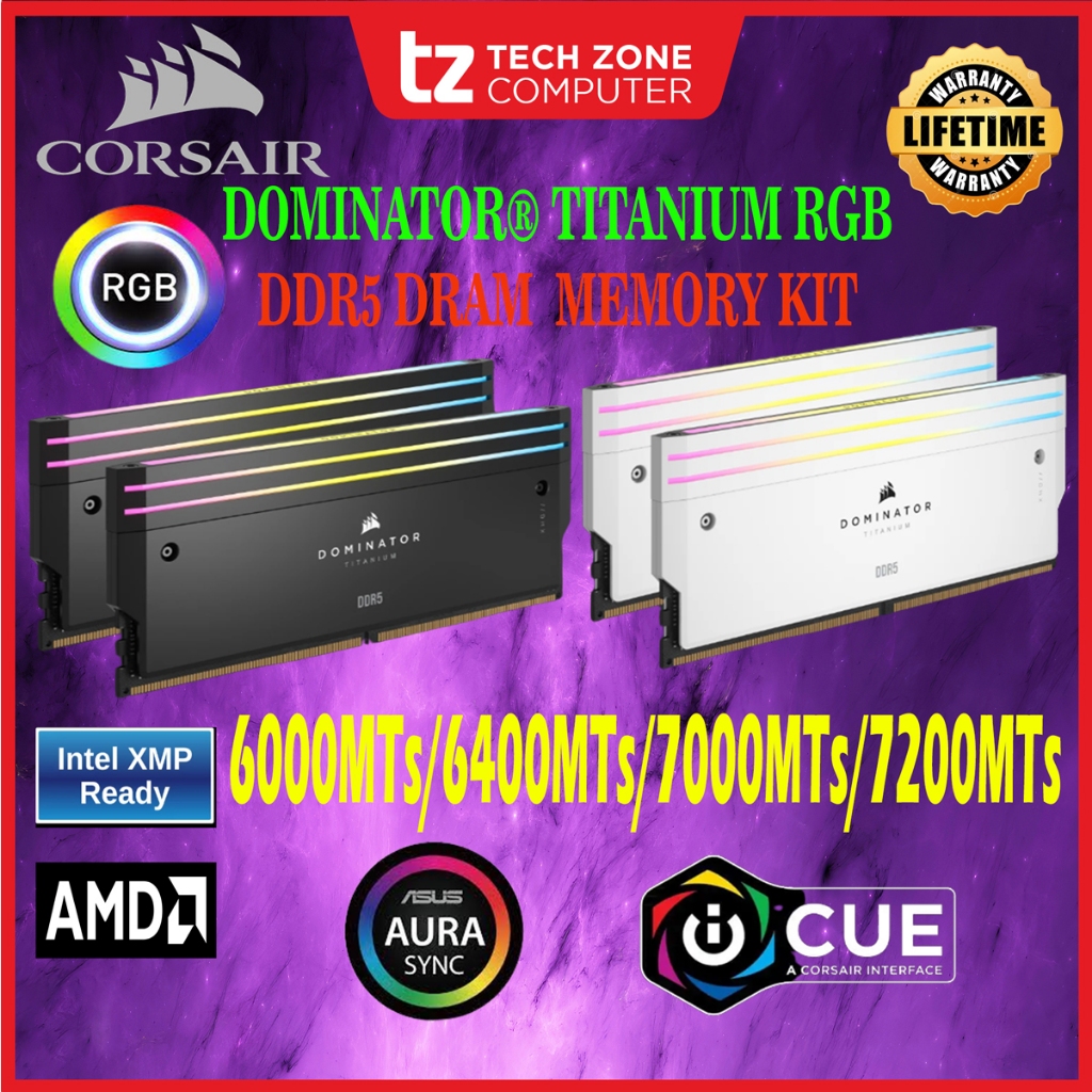 CORSAIR DOMINATOR TITANIUM RGB DDR5 RAM KIT | Shopee Malaysia