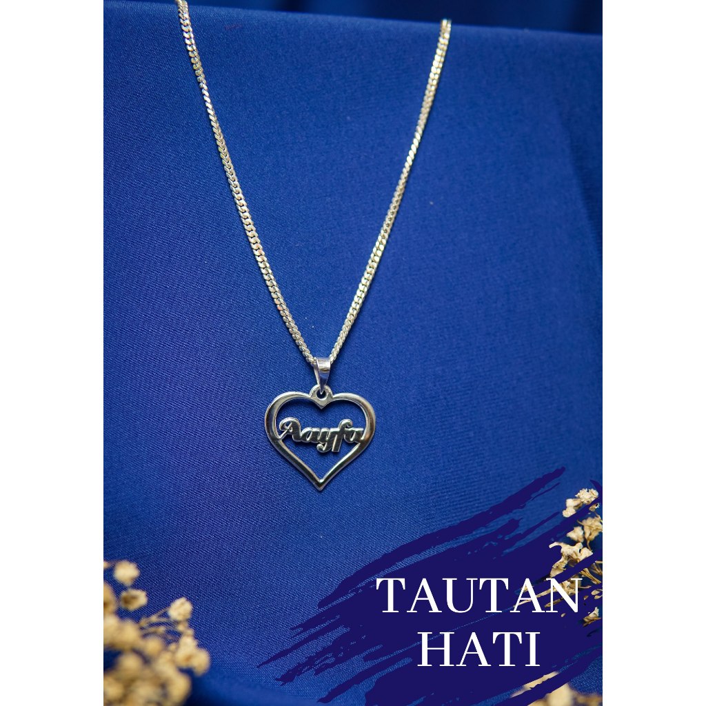 Ukiran Nama Perak + Rantai (Silver) | Shopee Malaysia