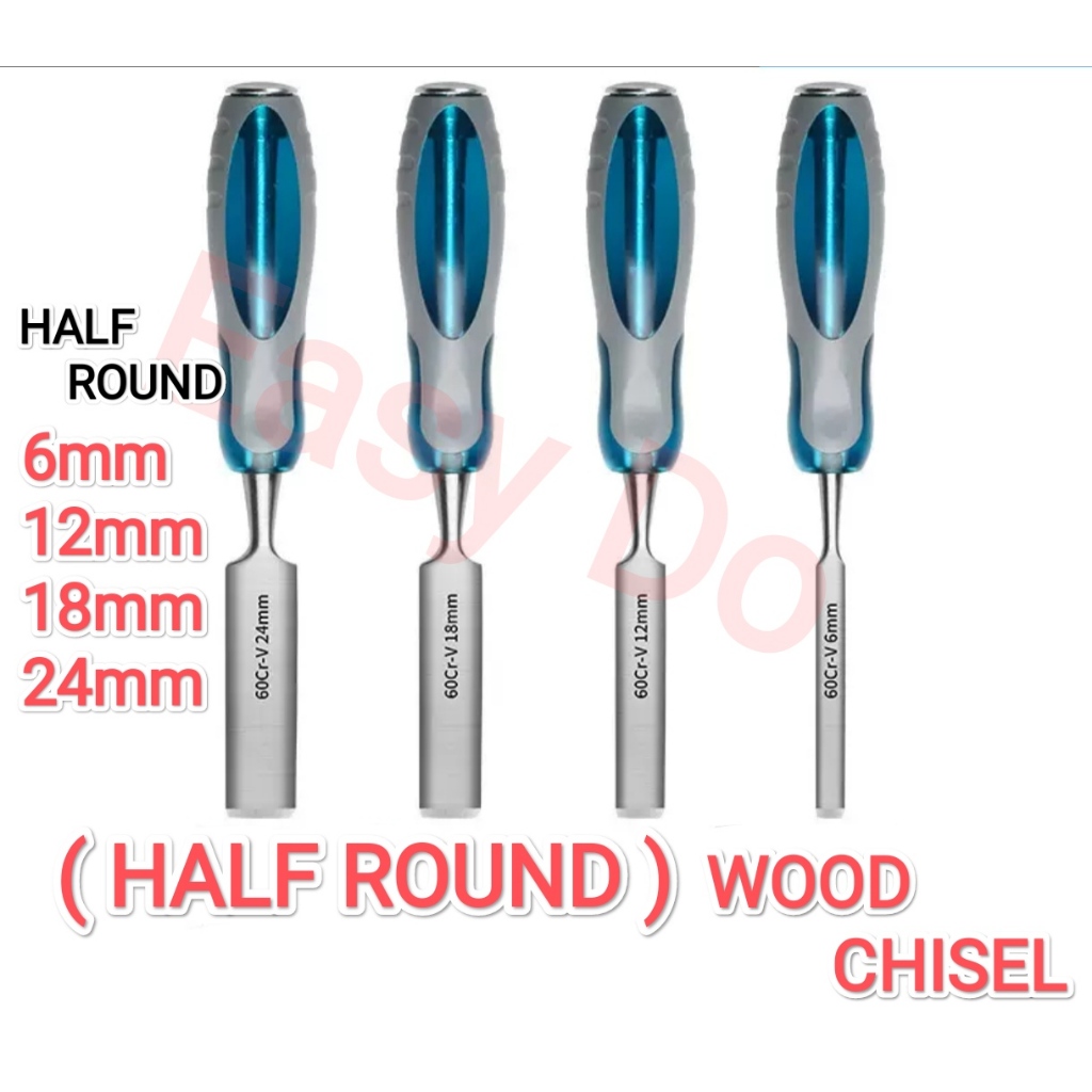 Half Round Chisel HIGH QUALITY GRIP WOOD CHISEL / Pahat Kayu CHISELING WOOD CUTTING | Shopee ...
