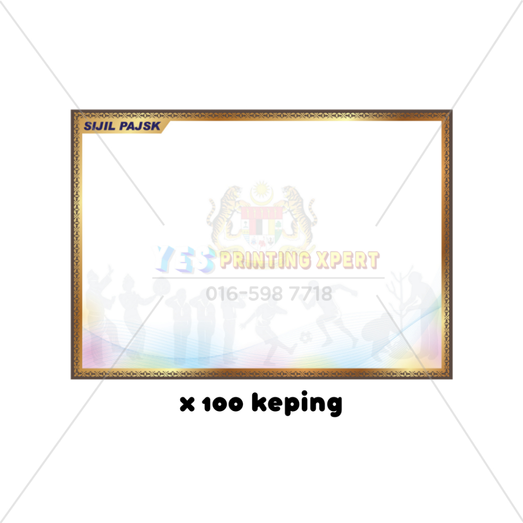 [READY STOCK] SIJIL Hot Stamping PAJSK SEGAK Nilam Kem Bestari Solat ...