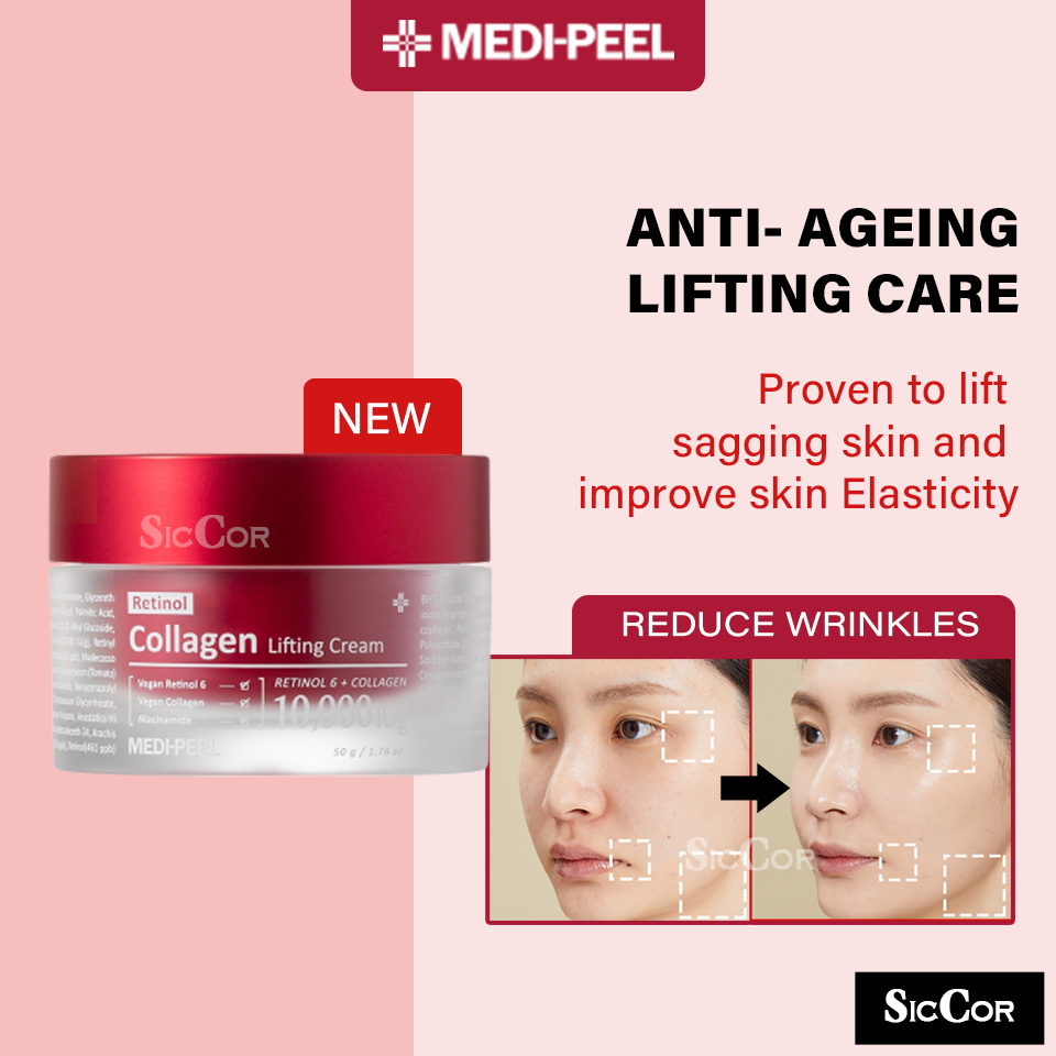 [Ready Stock] MediPeel Retinol Collagen Lifting Cream Moisturizer Niacinamide Vegan Anti-ageing ...