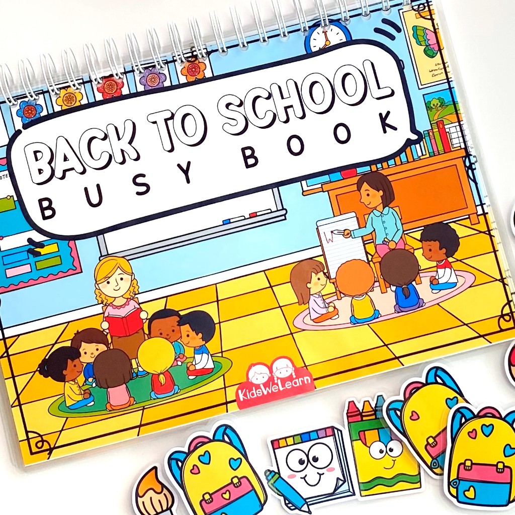 Back To School Busy Book安静书 - English/Chinese 华文Montessori Toy Early ...
