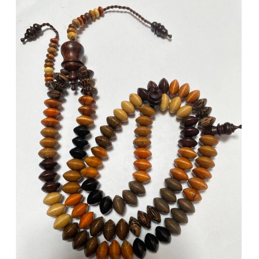Tasbih teras campur original saiz 10mm 12mm 14mm bentuk leper original ...