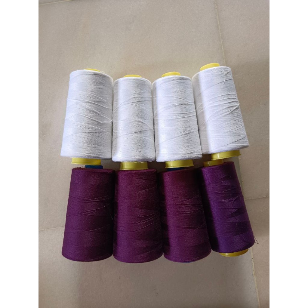 (CT) 4000Meter Sewing Thread / Benang Jahit Biasa 4000m ( Bundle 8Pcs ...