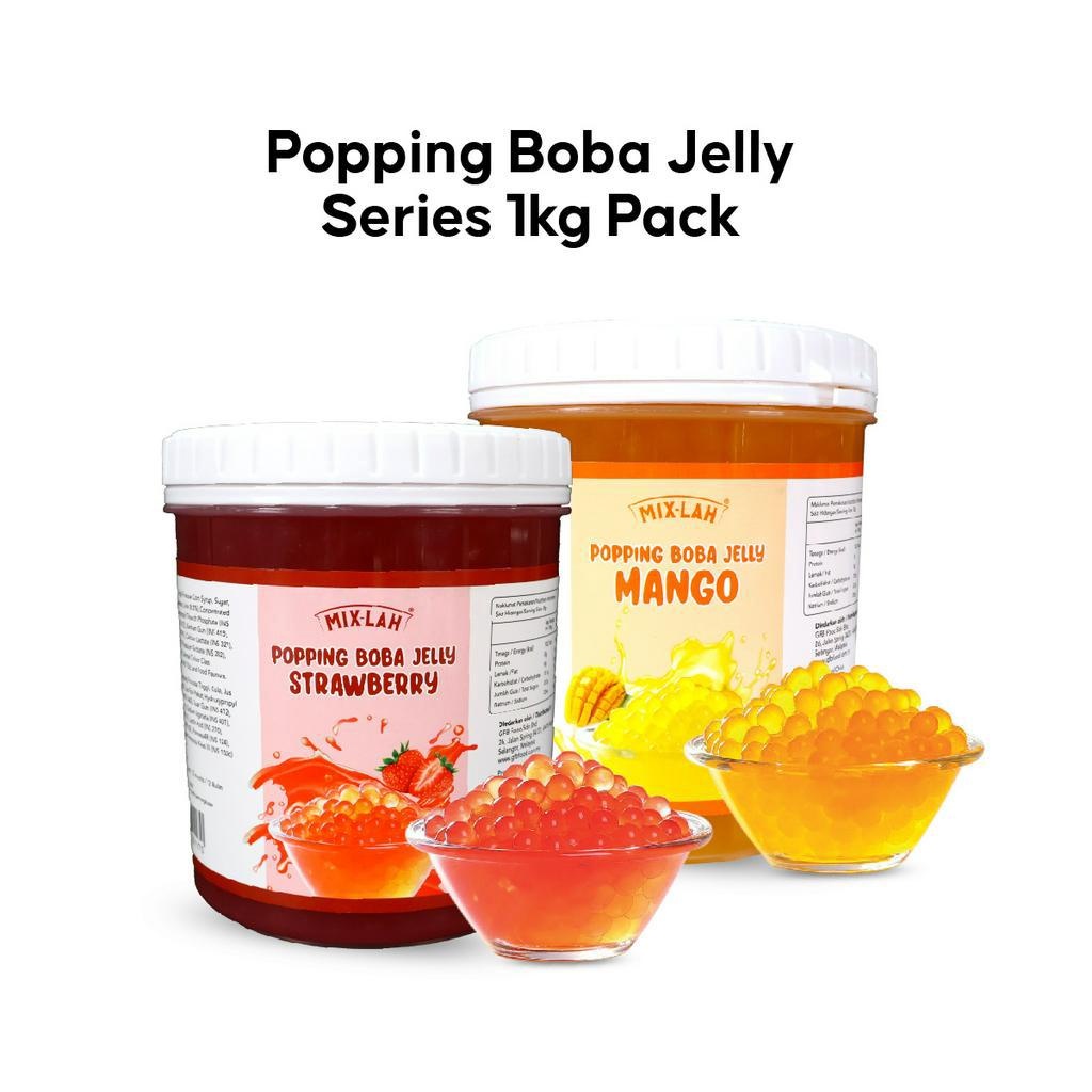 MIX-LAH Series Popping Boba /Halal Boba Jelly/Bursting Popping Bubble ...