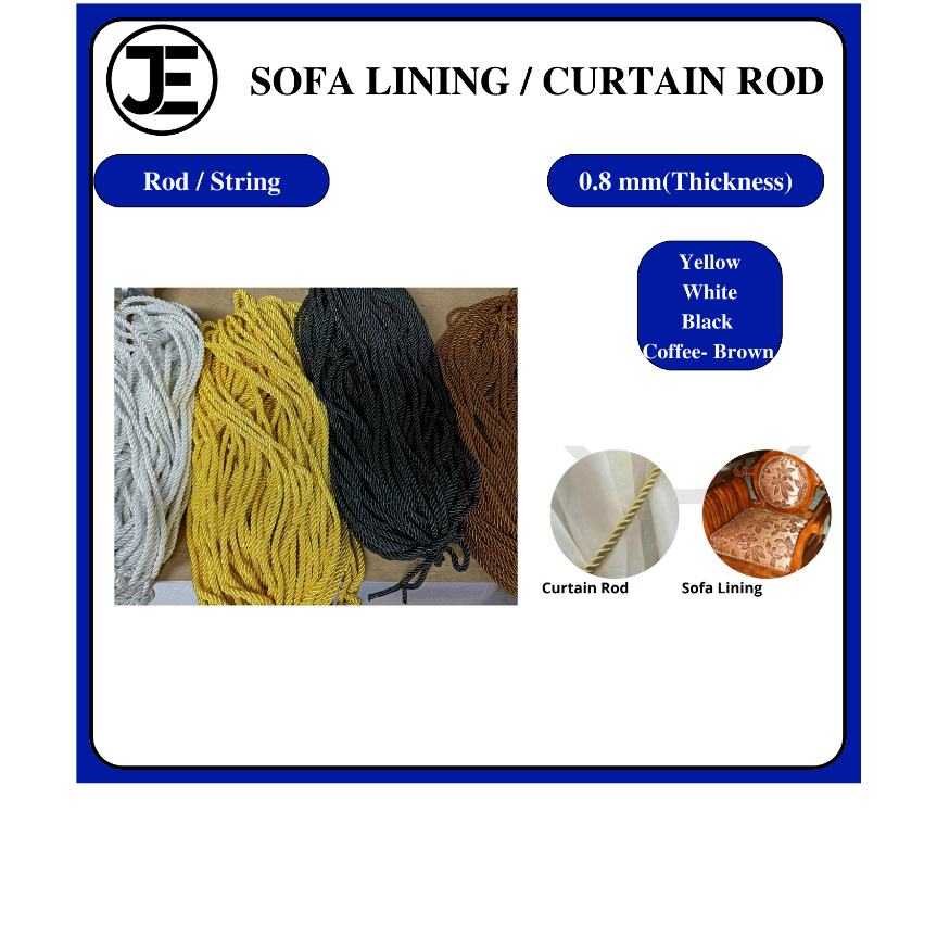 (METER) 0.8mm-Curtain Rod / Curtain String /Tali Sofa /Piping Sofa ...