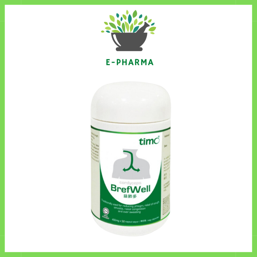 Timo Cordyceps Brefwell Veg Capsules 50's | Shopee Malaysia