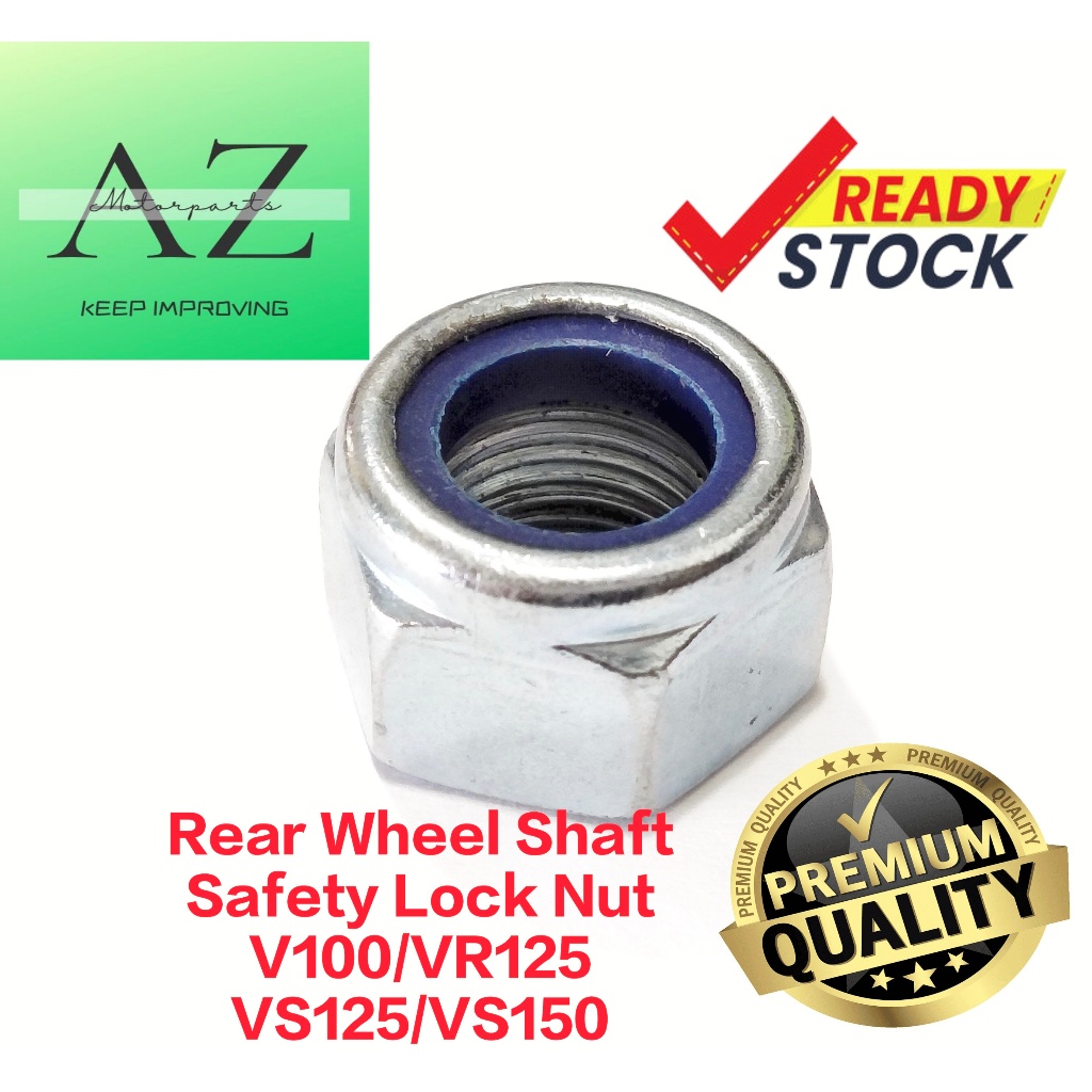 SUZUKI V100/VR125/VS125/VS150 REAR WHEEL SHAFT SAFETY LOCK NUT | Shopee ...