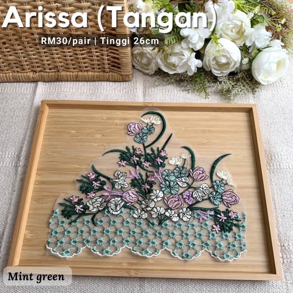 TRIMMING LACE ARISSA BORDER LACE UNTUK HUJUNG TANGAN DAN BAWAH BAJU ...