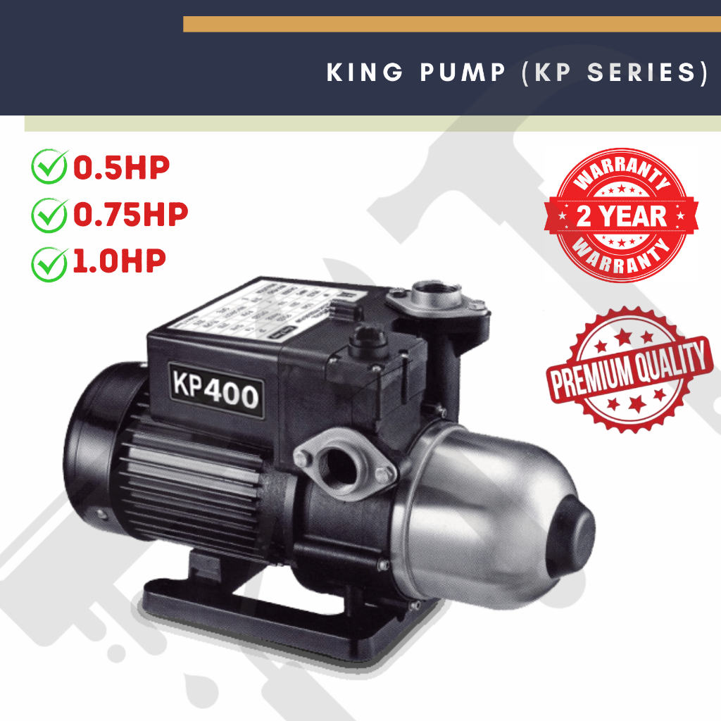 KING PUMP Super Silent Control Constant Pressure Pump | 0.5HP/0.75HP/1.0HP | KP400/KP600/KP800 ...
