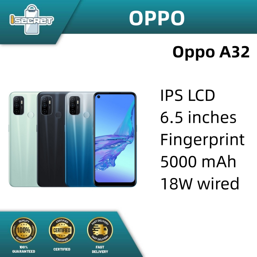 Oppo A32 (8GB RAM + 128GB ROM) 6.5"inch 13MP Quad Camera Original ...