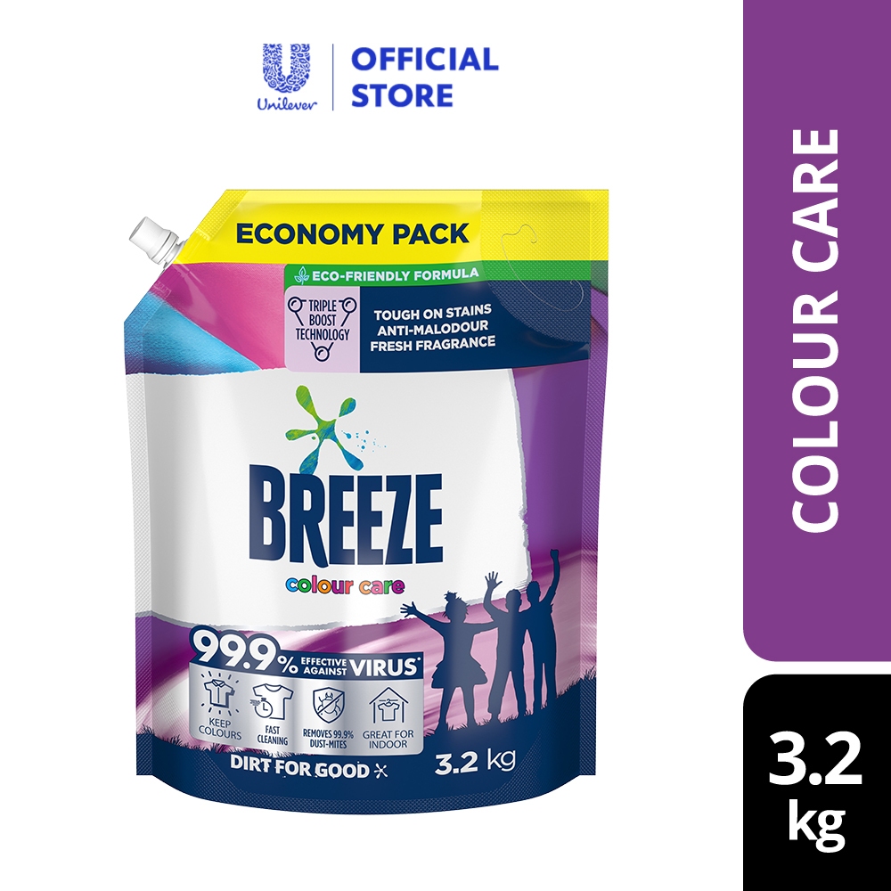 Breeze Liquid Detergent Refill Colour Care (3.2kg) | Shopee Malaysia