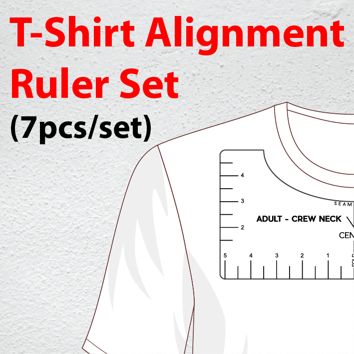 T-SHIRT RULER. Alignment for Clothing. pvc Ruler Tool T-shirt Craft ...