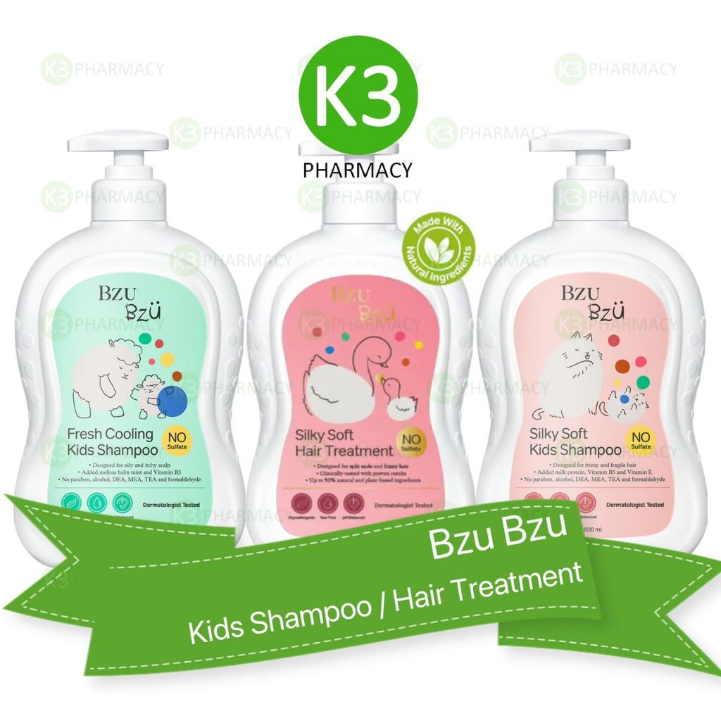 Bzu Bzu Kids Shampoo / Hair Treatment (600ML) | Shopee Malaysia