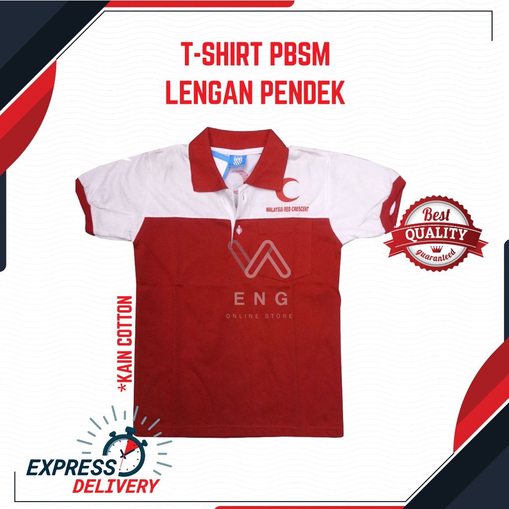 001SS - T-SHIRT PBSM LENGAN PENDEK / TSHIRT KADET ( SHORT SLEEVES CADET ...