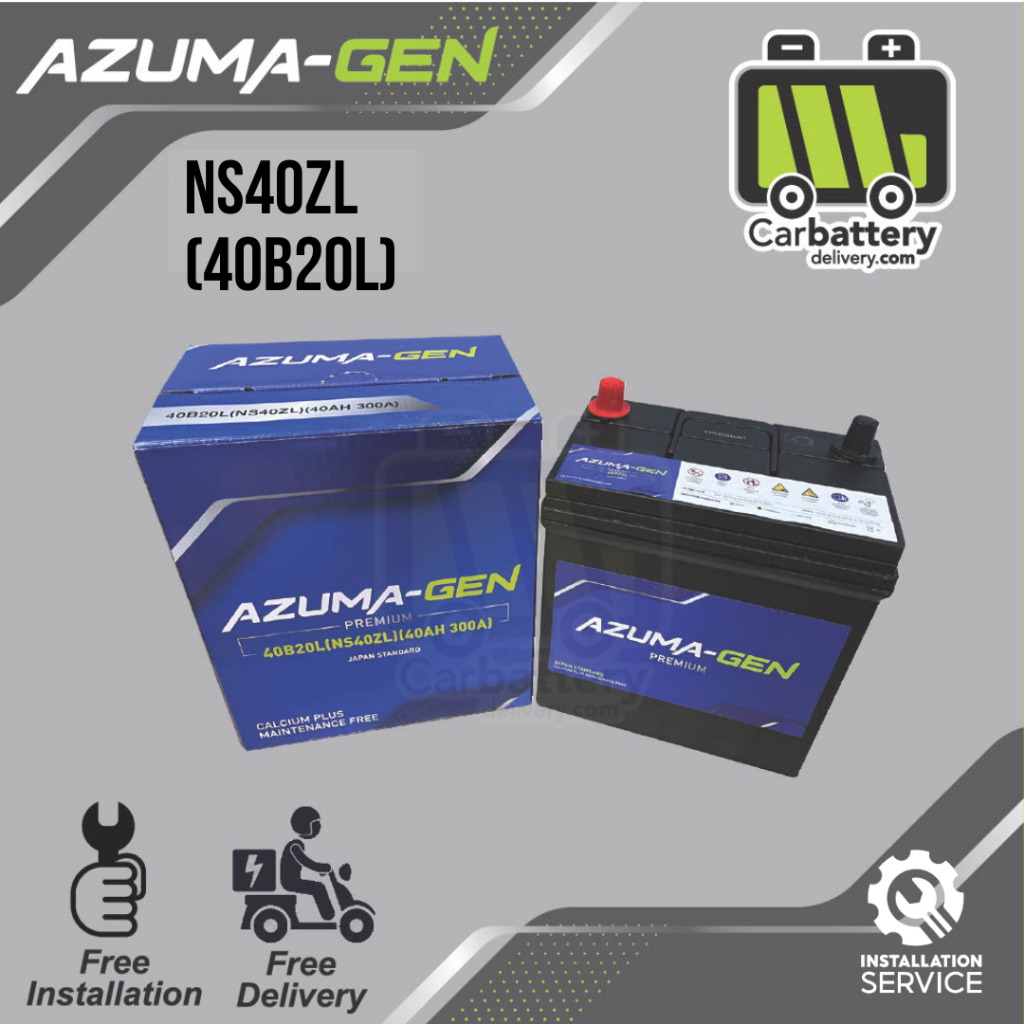 [Installation Provided] AZUMA-GEN NS40 NS40ZL 40B20L Car Battery Bateri ...