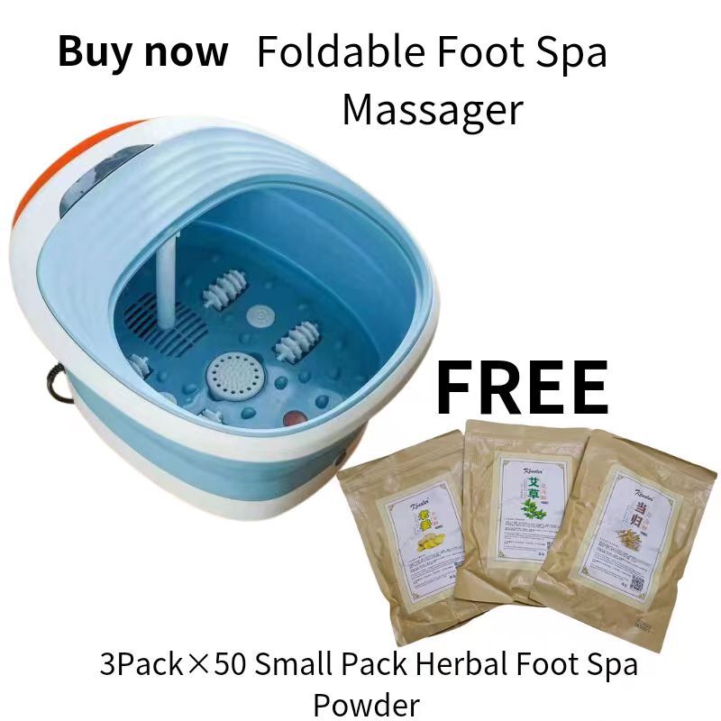 Kessler Foldable Foot Spa Massager (Free 3 Pack×50 Small Pack Foot Spa ...