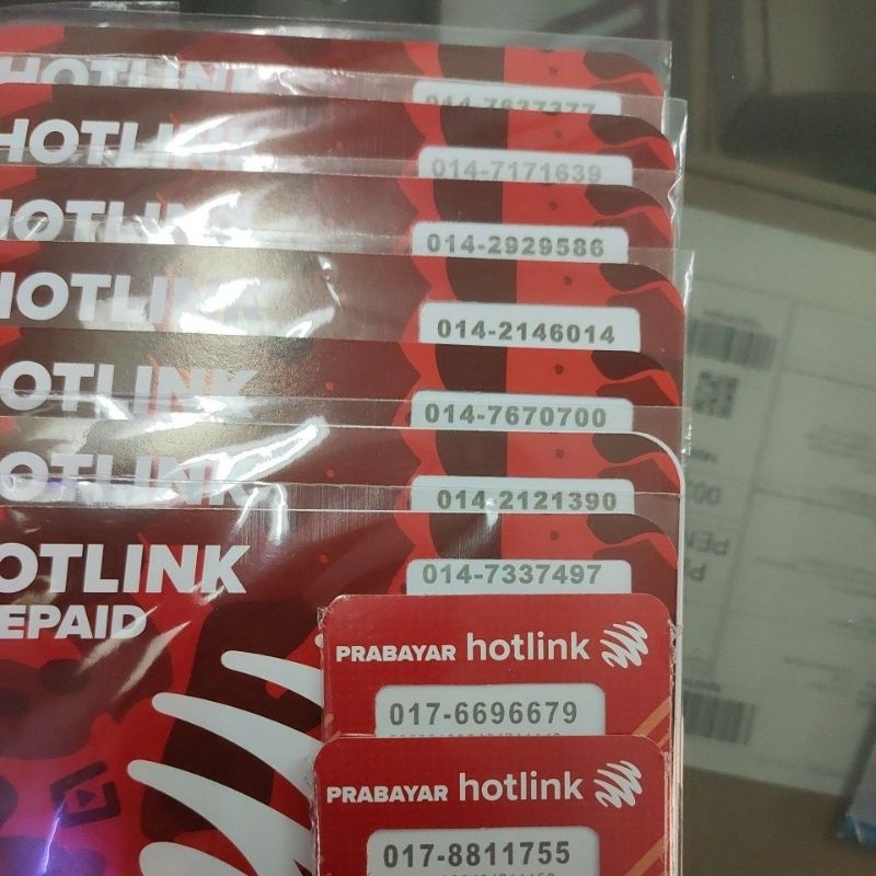 Hotlink prepaid nice numbers k.k. | Shopee Malaysia