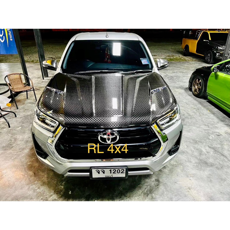 Toyota hilux revo rogue 2020 - 2024 Vartech Carbon fiber front bonnet ...