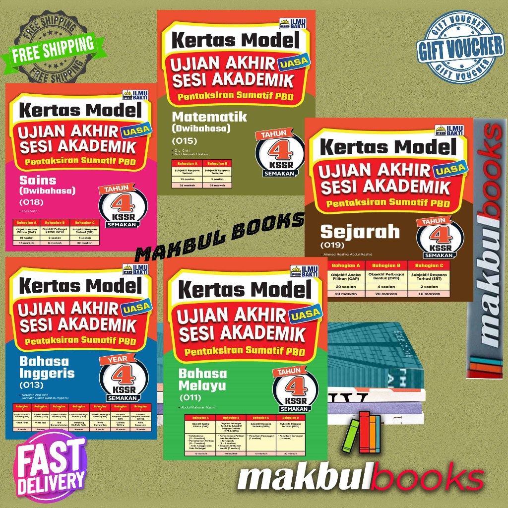 Ilmu Bakti Buku Latihan 2024 Kertas Model Uasa Pentaksiran Sumatif Pbd