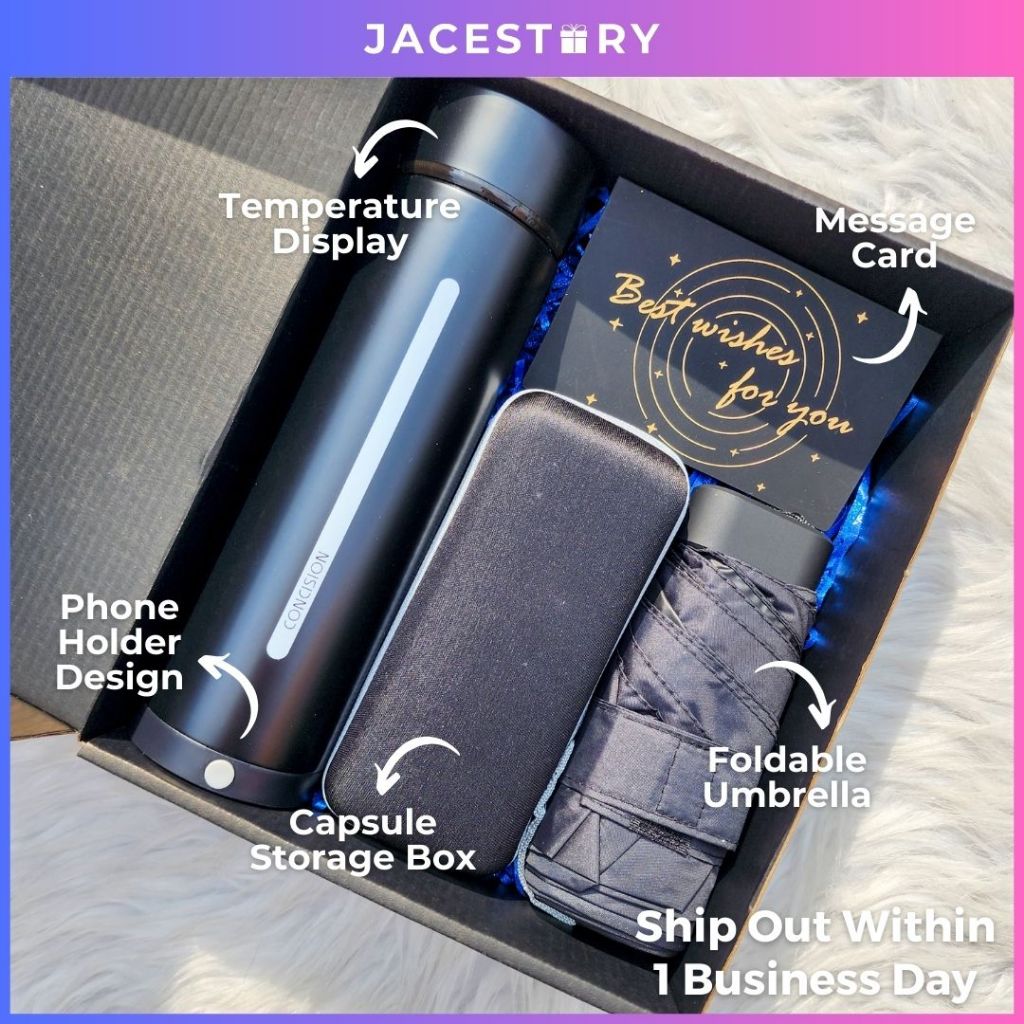 Surprise Gift Set | The Infinity Smart Temperature Display Vacuum Flask ...