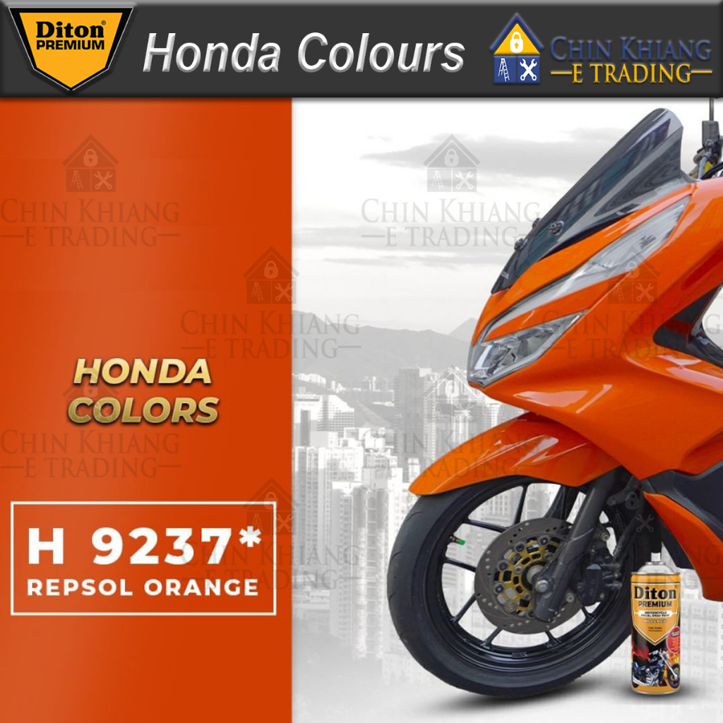 Diton Premium H9237 Repsol Orange H 9237 Honda Colors Motorcycle Spray ...