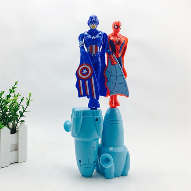 Pull Spinning Superhero Flying Toys Cute Children Kids Toy Outdoor ...