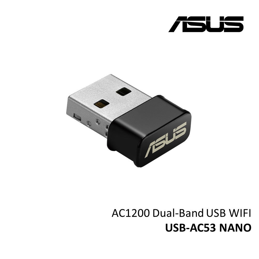 Asus USB-AC53 NANO USB Wifi Adapter MU-MIMO AC1200 Nano Dual-band USB ...