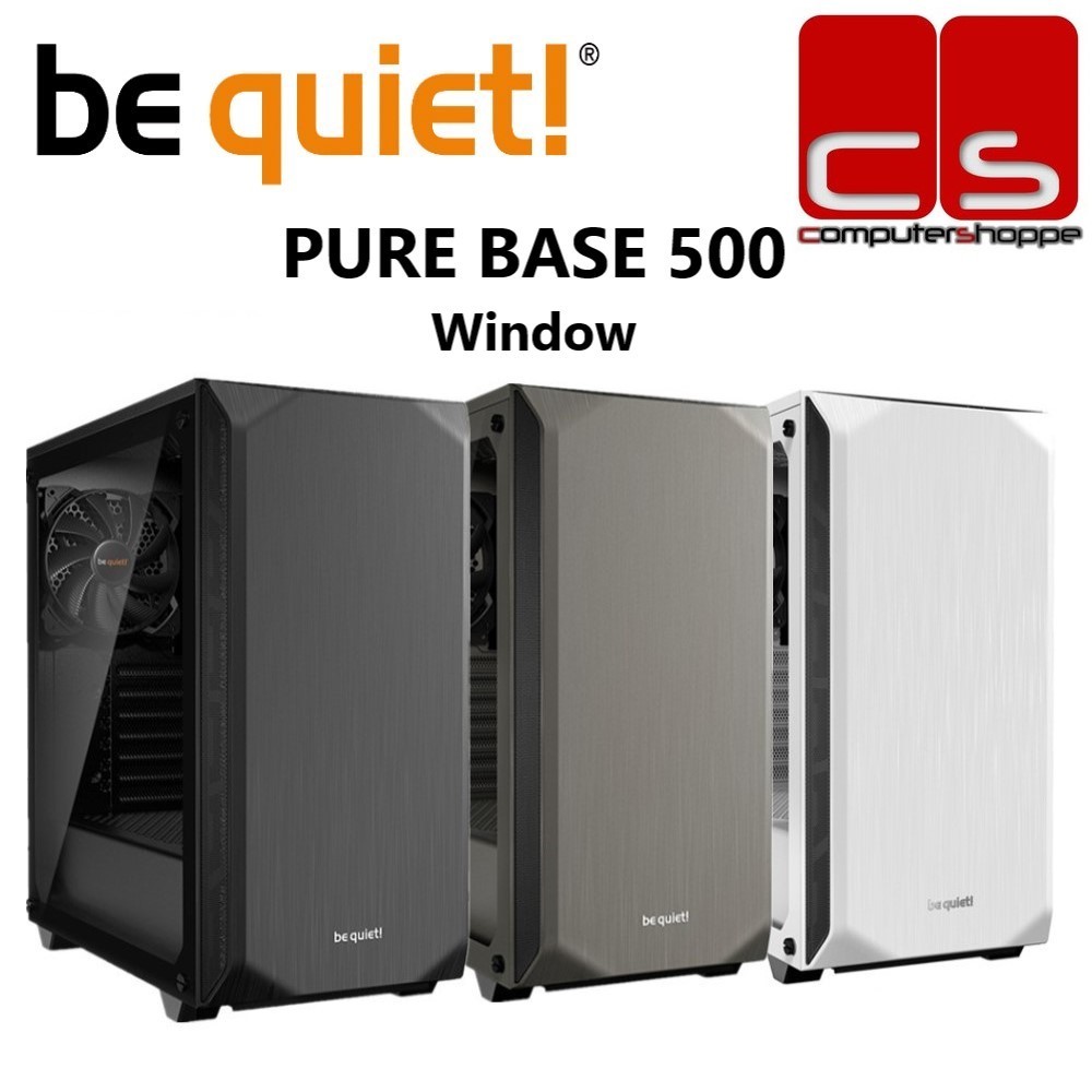 Be Quiet! PURE BASE 500 Window Mid-Tower ATX Casing - Black/White/Grey ...