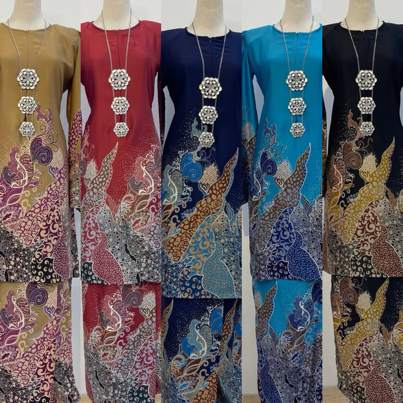 KURUNG MODEN WAJIDA CORAK BATIK | BATIK MALAYSIA | CORAK BATIK PRINTED ...