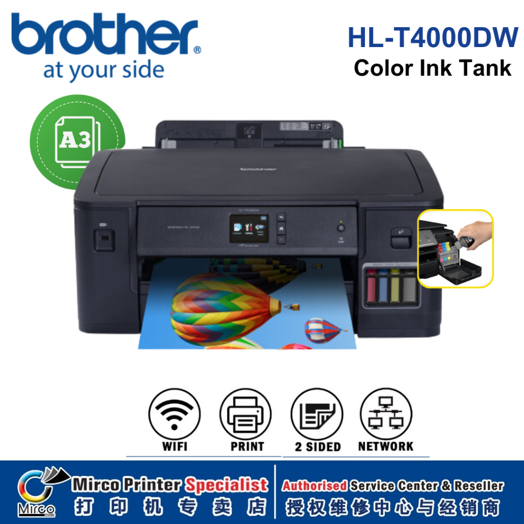 Brother HL-T4000DW Color A3 Ink Tank Printer | Shopee Malaysia