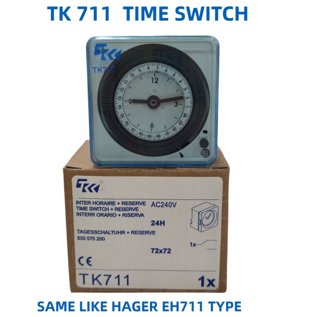 TKK 240V AC TK711 24hrs Analog Time Timer Switch | Shopee Malaysia