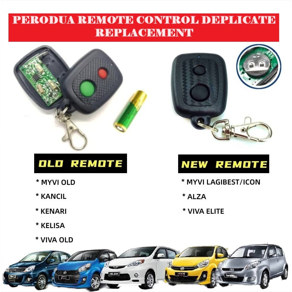 Perodua Myvi Alarm Remote Control Kancil Kelisa Kenari Viva Alza ...