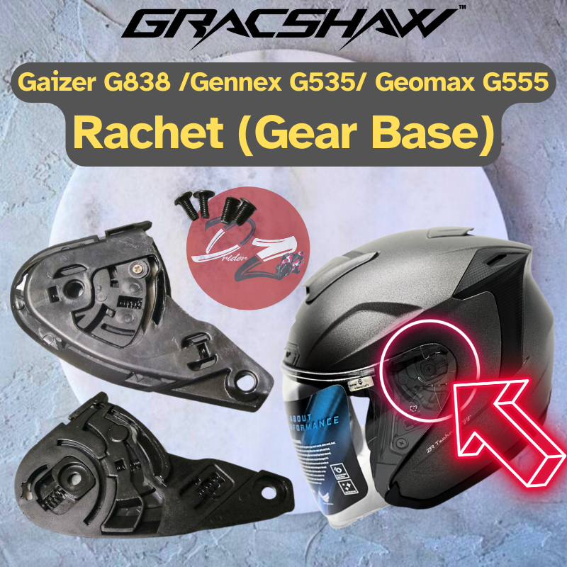 (Accessories) 100% Original Gracshaw Helmet G838 Gaizer G535 Gennex ...