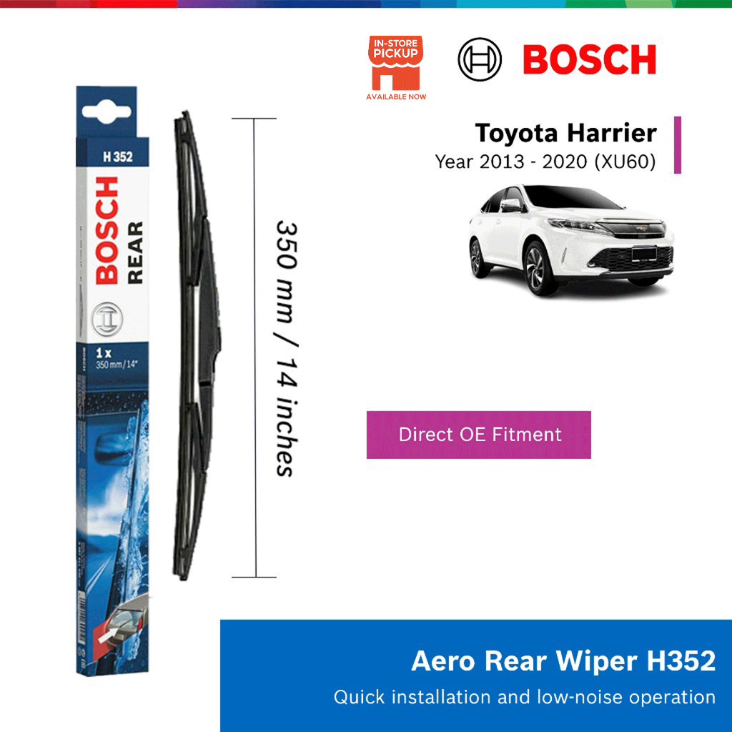 BOSCH H352 14” rear wiper for Toyota Harrier XU60 year 2013 - 2020 ...