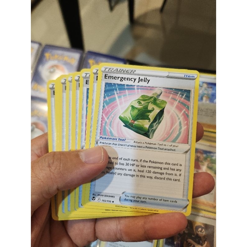 Pokemon TCG : Emergency jelly 155/195 | Shopee Malaysia