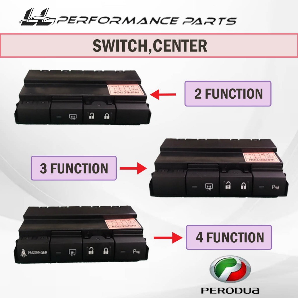 Original Perodua Bezza Switch Center Heater Centra Lock Pintu Suis ...