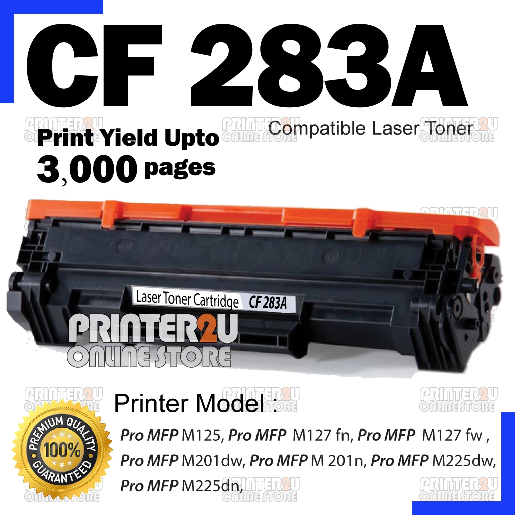 Compatible to CF283A H*83A CF283X H*83X For H* LaserJet Pro MFP M125 ...