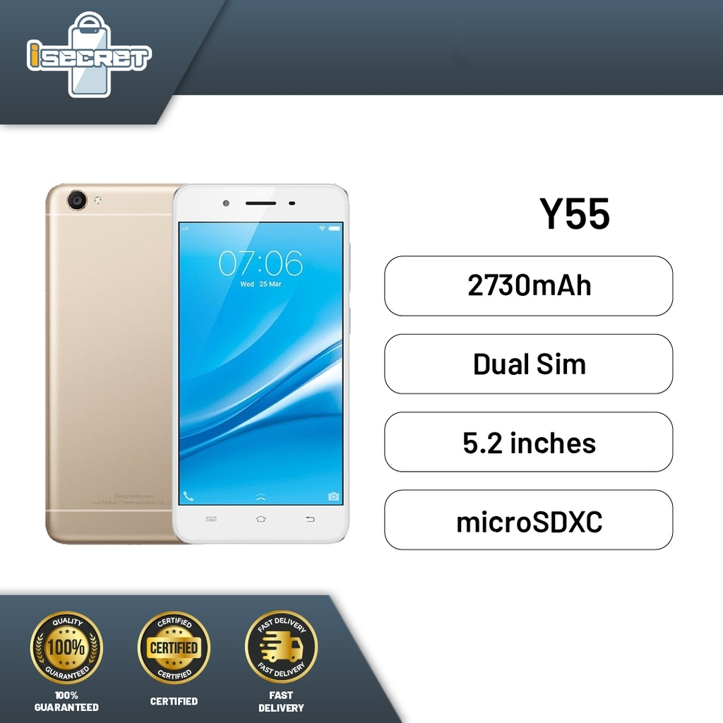 Vivo Y55 (2GB RAM + 16GB ROM) LTE Used 98% TIPTOP Condition As Like NEW Original Smartphones ...