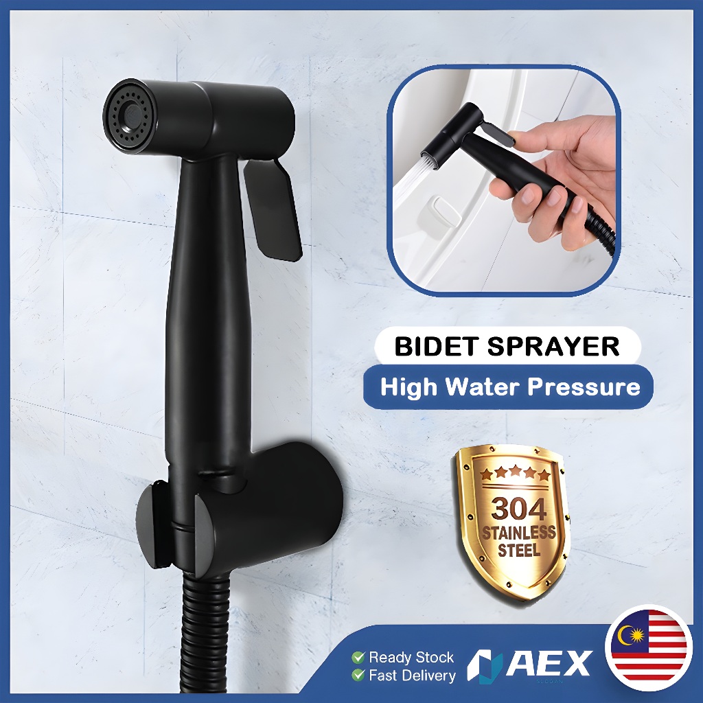 304 Stainless Steel Hand Held Toilet Bidet Sprayer Bathroom Shower ...