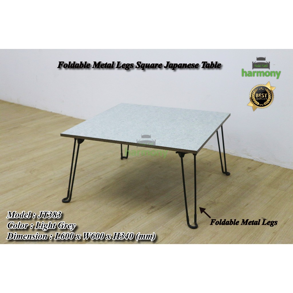 Harmony Solid Wood Hot Press Laminate Foldable Meja Jepun / Meja Jepun ...