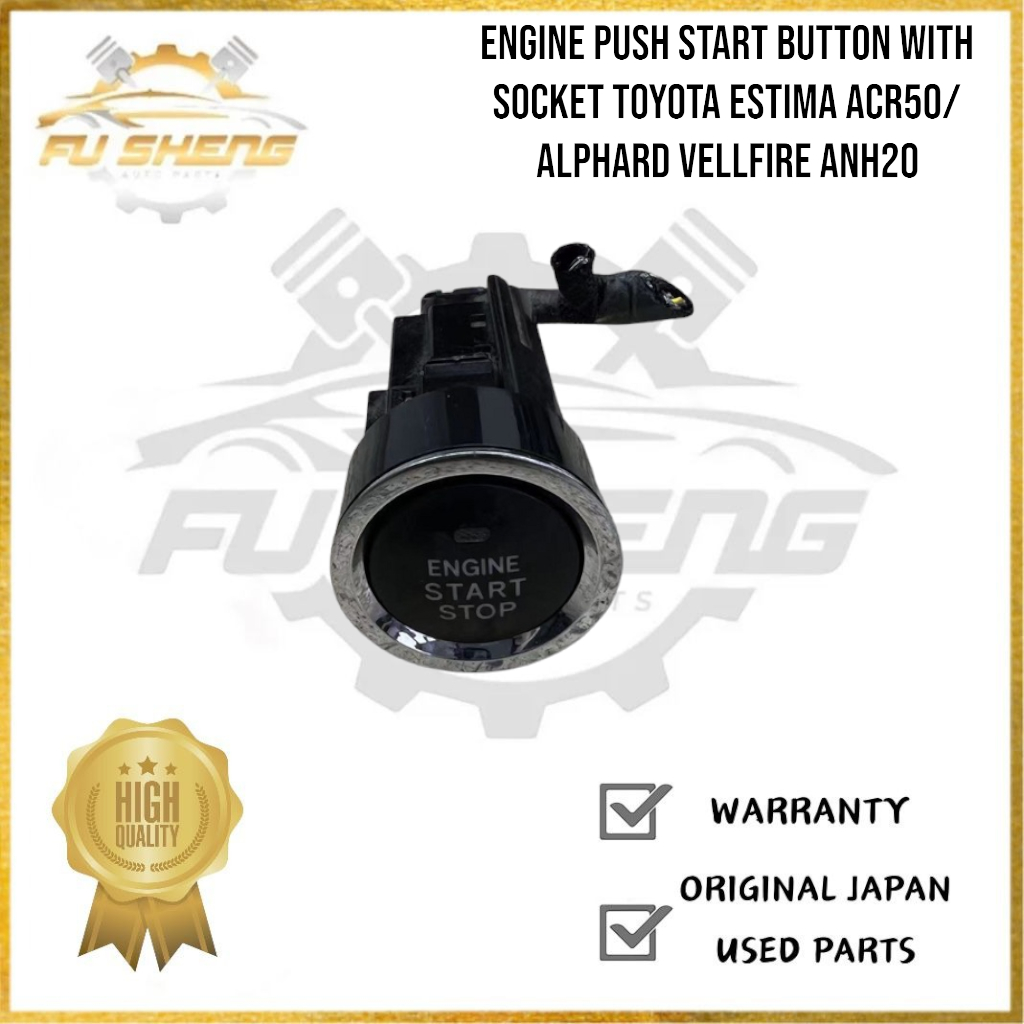 Engine Push Start Button With Socket Toyota Estima ACR50/Alphard ...