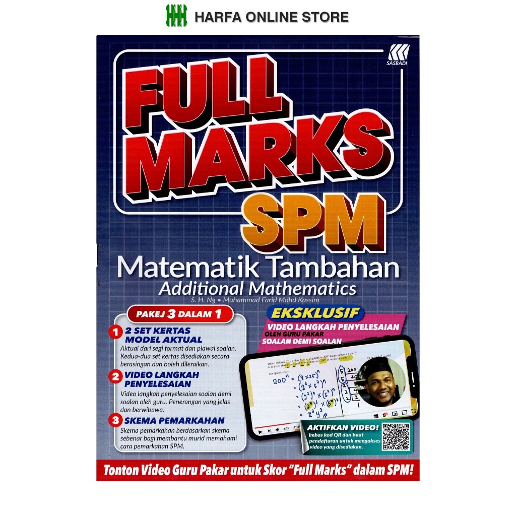 BUKU LATIHAN : FULL MARKS SPM MATEMATIK TAMBAHAN & ADDITIONAN MATHEMATICS | Shopee Malaysia