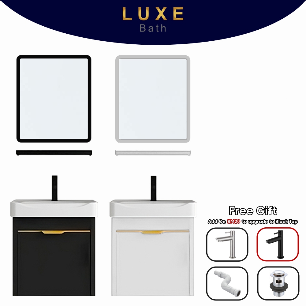 LUXE Bath Aluminum Composite Panel AXEL Series Bathroom Cabinet Basin ...